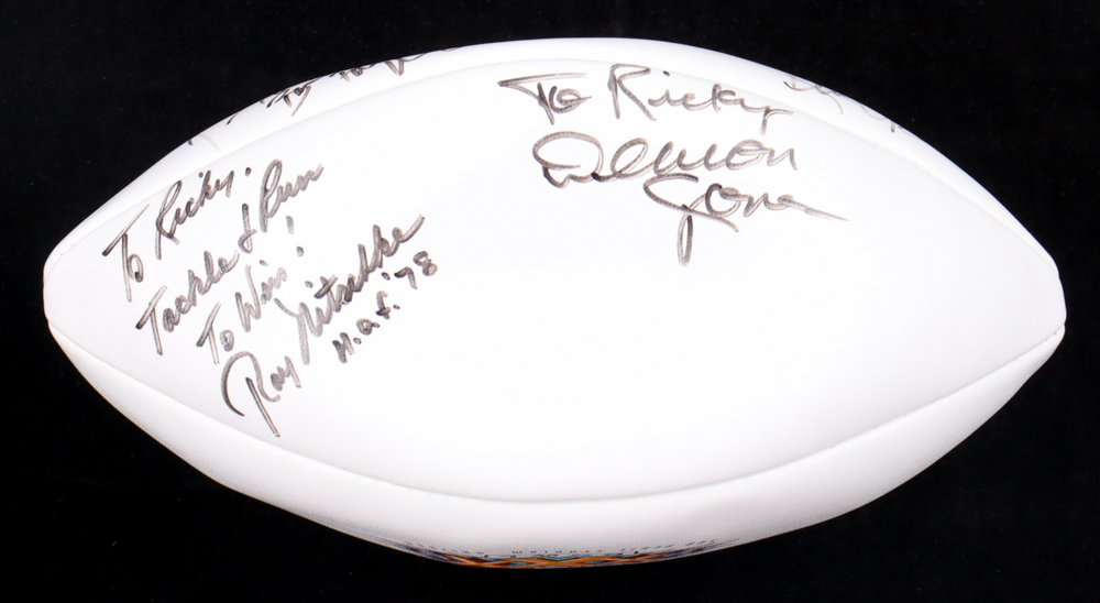 "NFL Greats" NFL Super Bowl XXX Logo Football Signed By (5) With Deacon ...