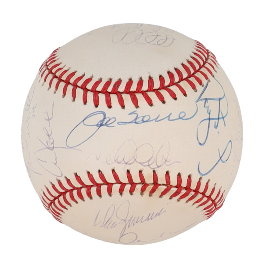 1999 World Series Baseball Signed by (21) with Derek Jeter, Bernie ...