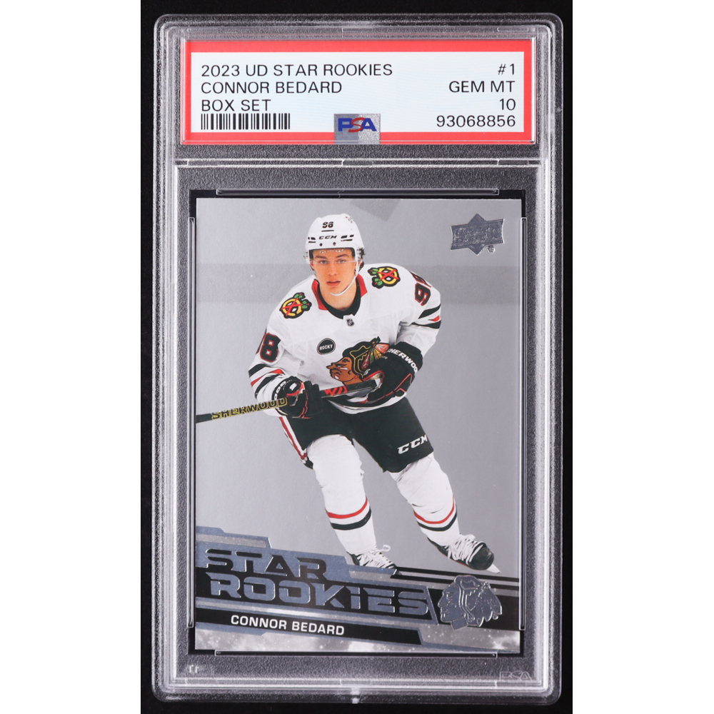 Connor Bedard 2023-24 Upper Deck Star Rookies #1 RC (PSA 10) | Pristine ...