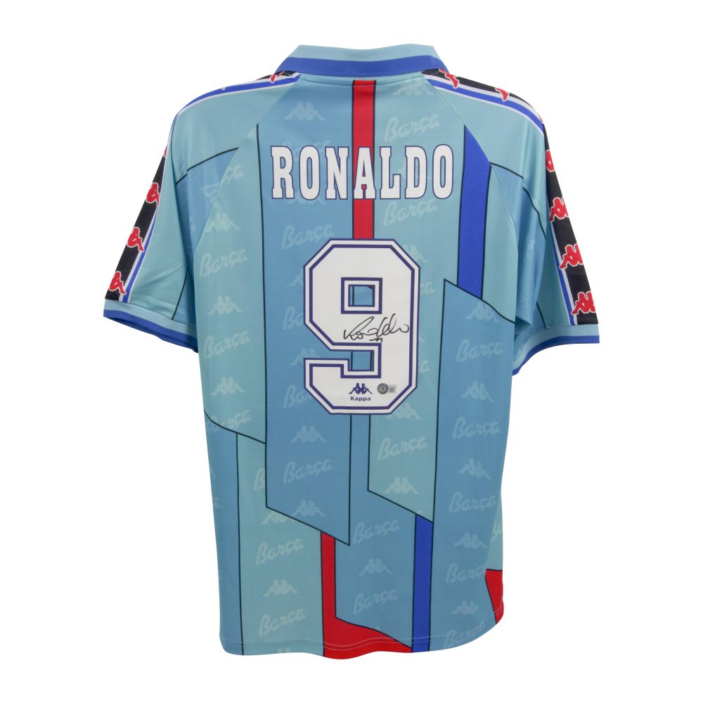 Ronaldo Nazario Signed Barcelona Jersey (Beckett) | Pristine Auction