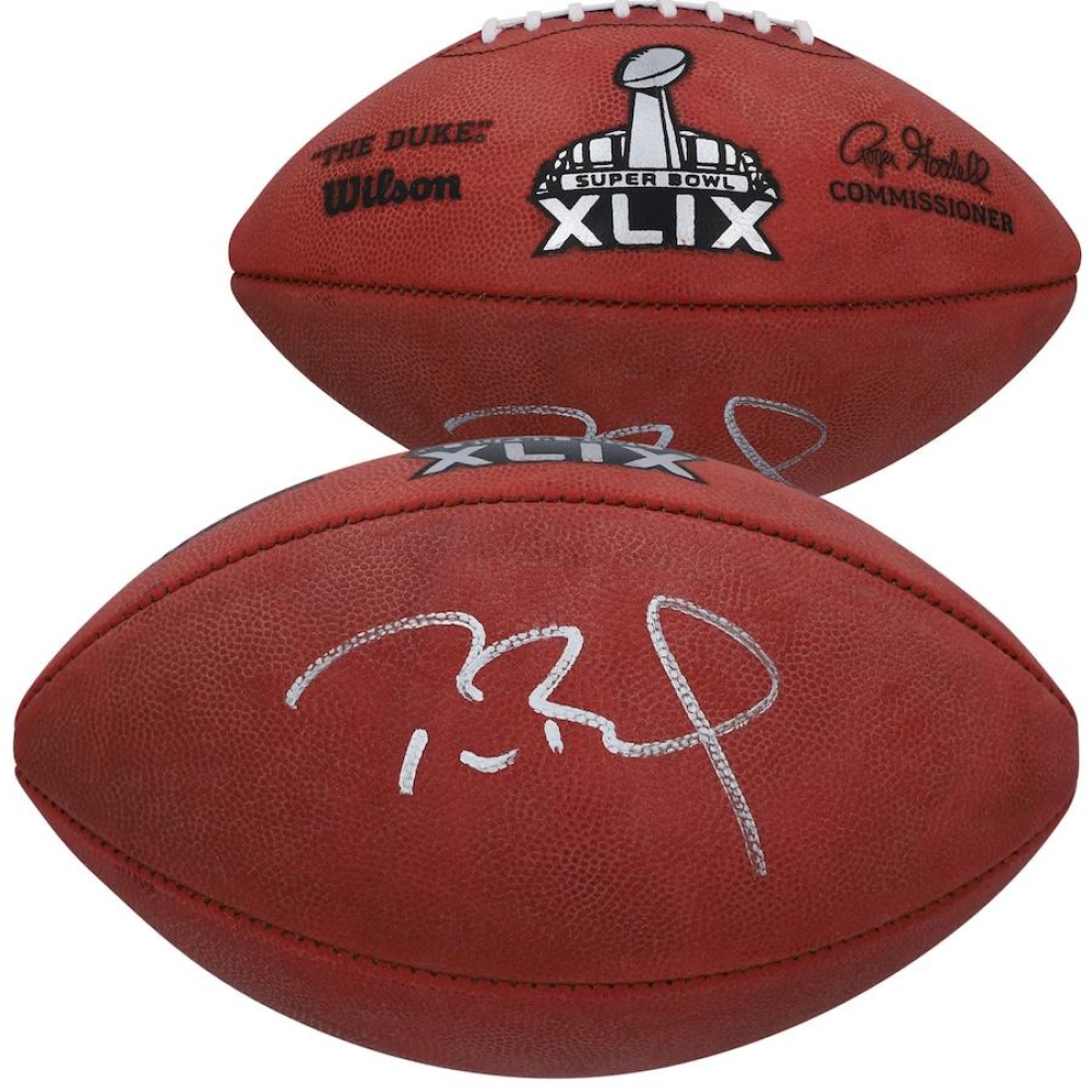 Tom Brady Signed "The Duke" Super Bowl XLIX Logo NFL Official Game Ball ...