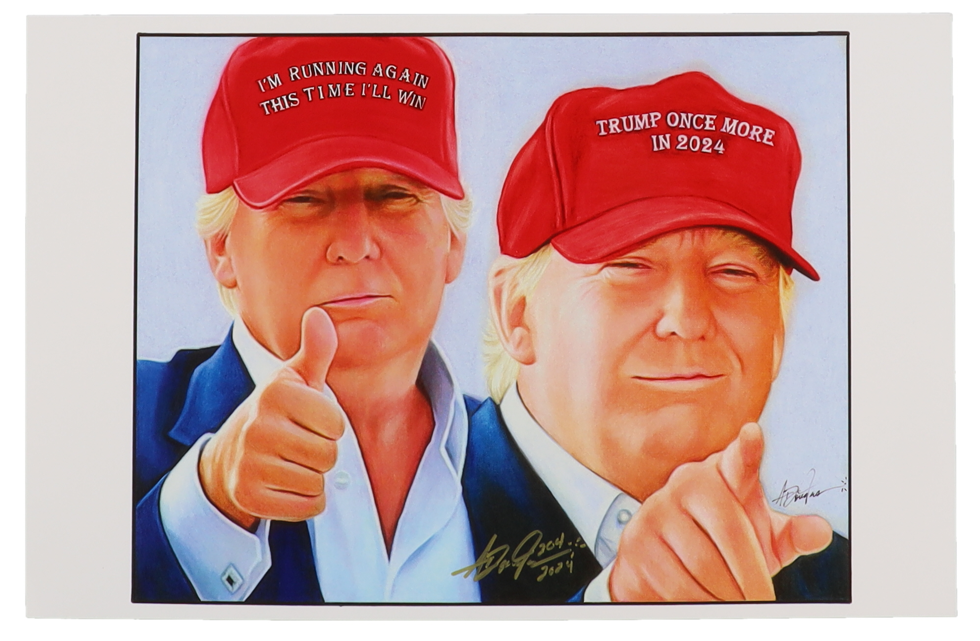 "Donald Trump" LE 11x17 Lithograph By Anthony Douglas (PA LOA ...