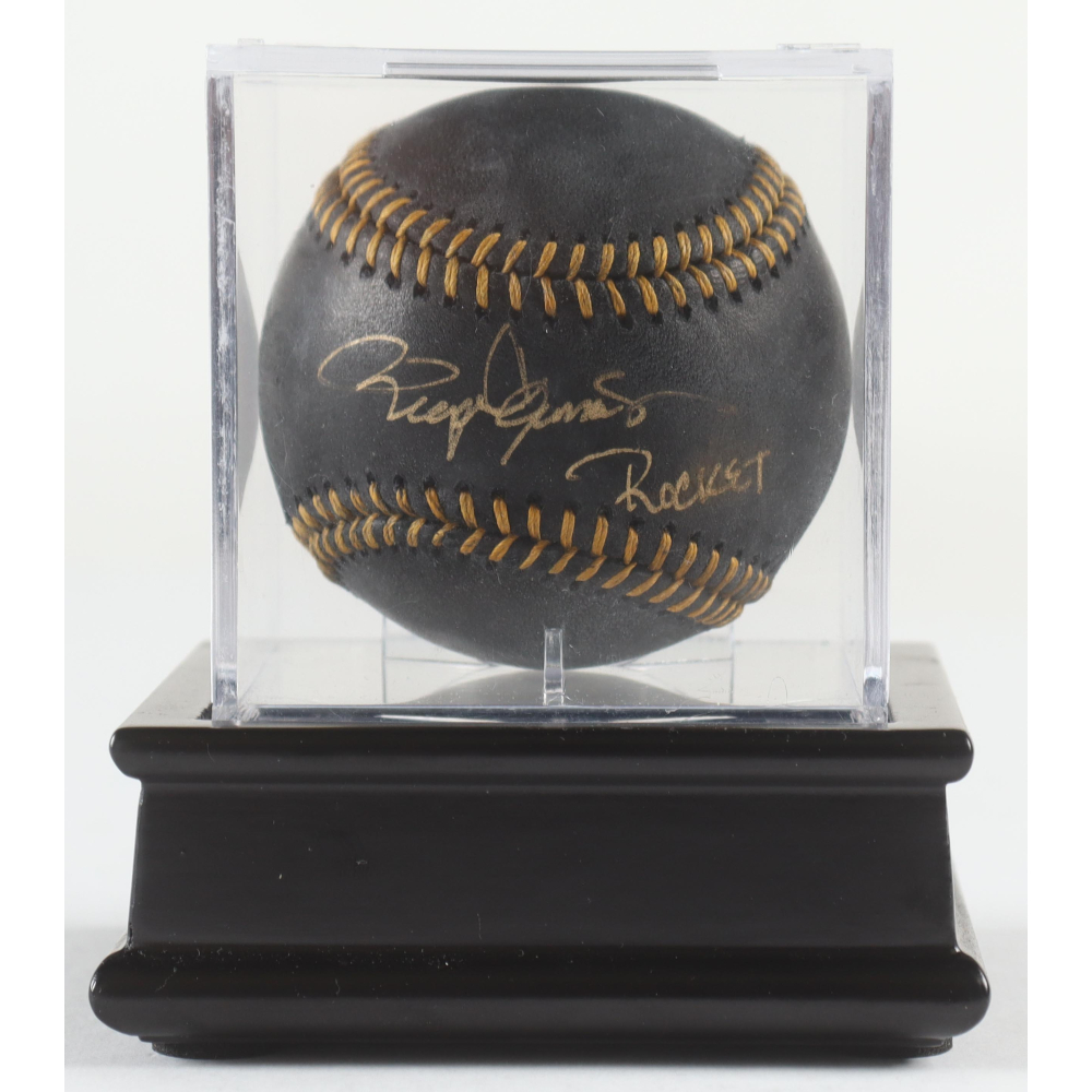 Roger Clemens Signed OML Black Baseball with Display Case Inscribed ...