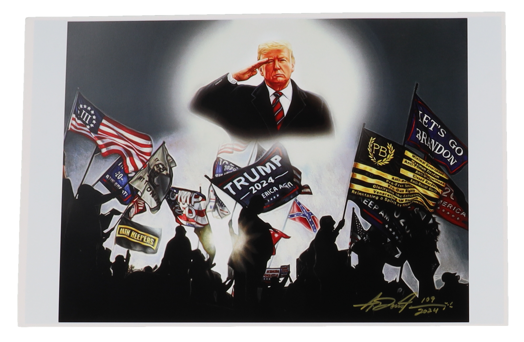 "Donald Trump" LE 11x17 Lithograph By Anthony Douglas (PA LOA ...