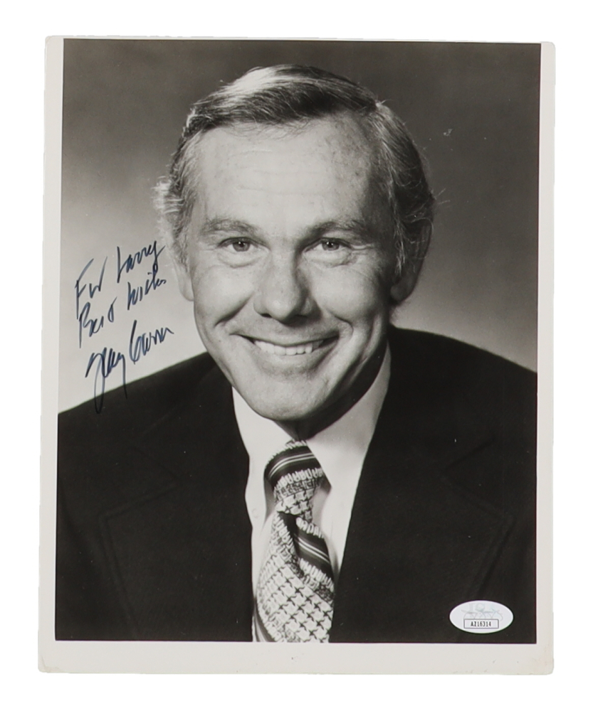 Johnny Carson Signed 8x10 Photo Inscribed "Best Wishes" (JSA ...