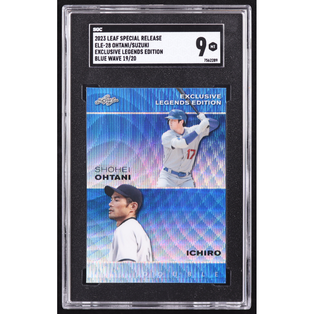Shohei Ohtani / Ichiro Suzuki 2023 Leaf Special Release Metal Exclusive Legends Edition Wave ...