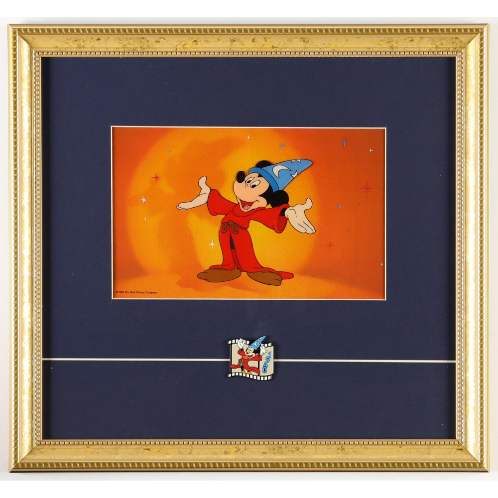 1988 Walt Disney's "Fantasia" Custom Framed 2-Piece Animation Cel ...
