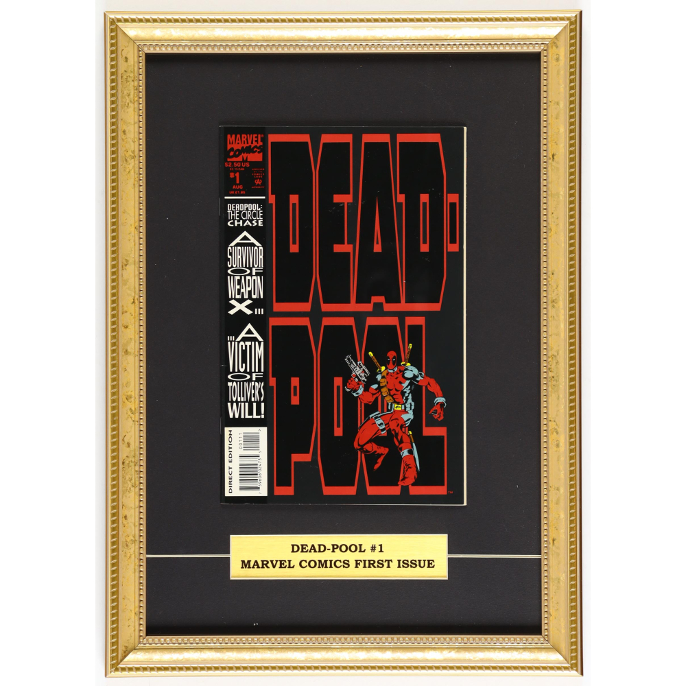1993 "Deadpool - The Circle Chase" Issue #1 Marvel Custom Framed Comic ...