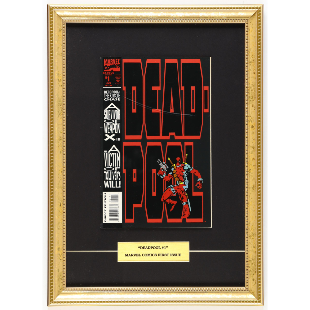 1993 "Deadpool - The Circle Chase" Issue #1 Marvel Custom Framed Comic ...