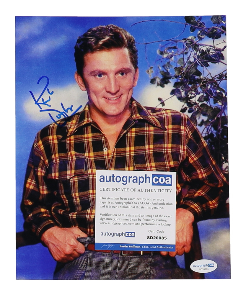 Kirk Douglas Signed 8x10 Photo (AutographCOA) | Pristine Auction