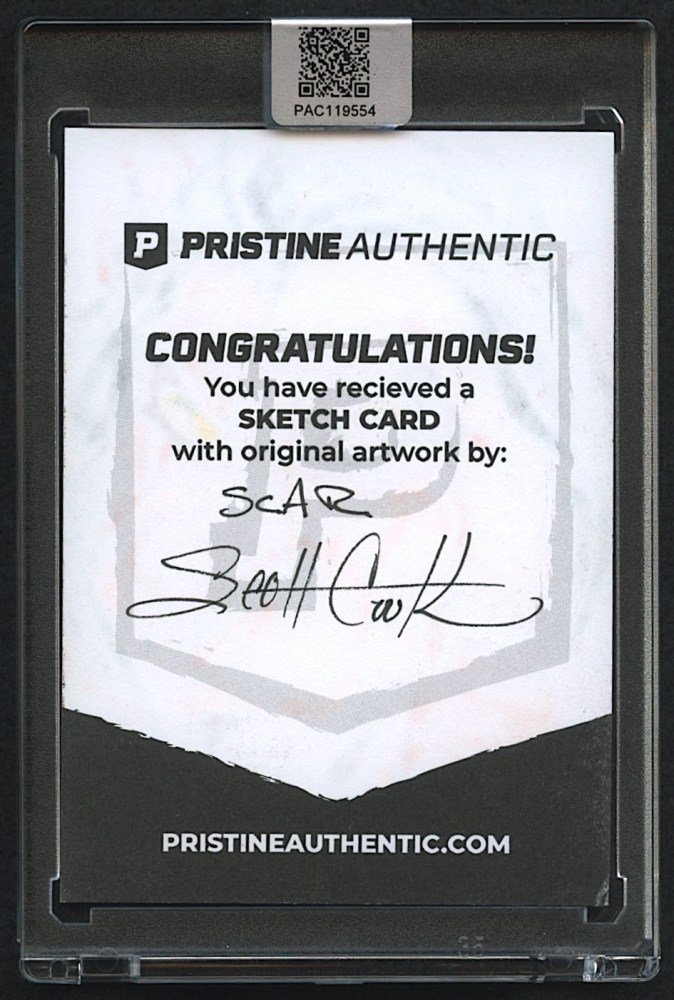 Scar | The Lion King | Disney | Original Art Sketch Card by Scott Cook ...