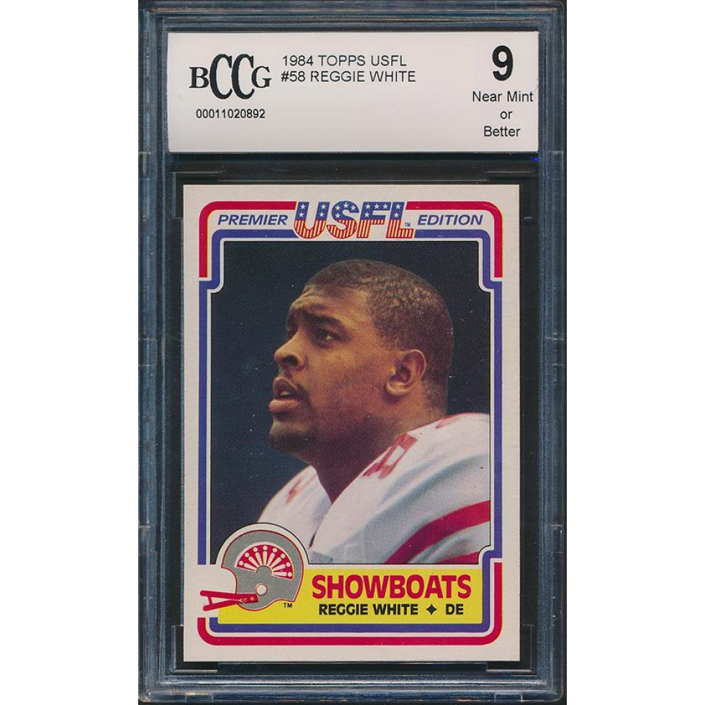Reggie White 1984 Topps USFL #58 XRC (BCCG 9) | Pristine Auction