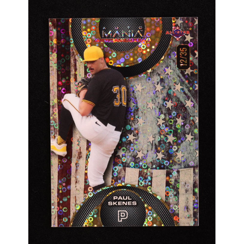 Paul Skenes 2024 Wild Card Auto Mania American Flag Disco #AMACPS RC ...