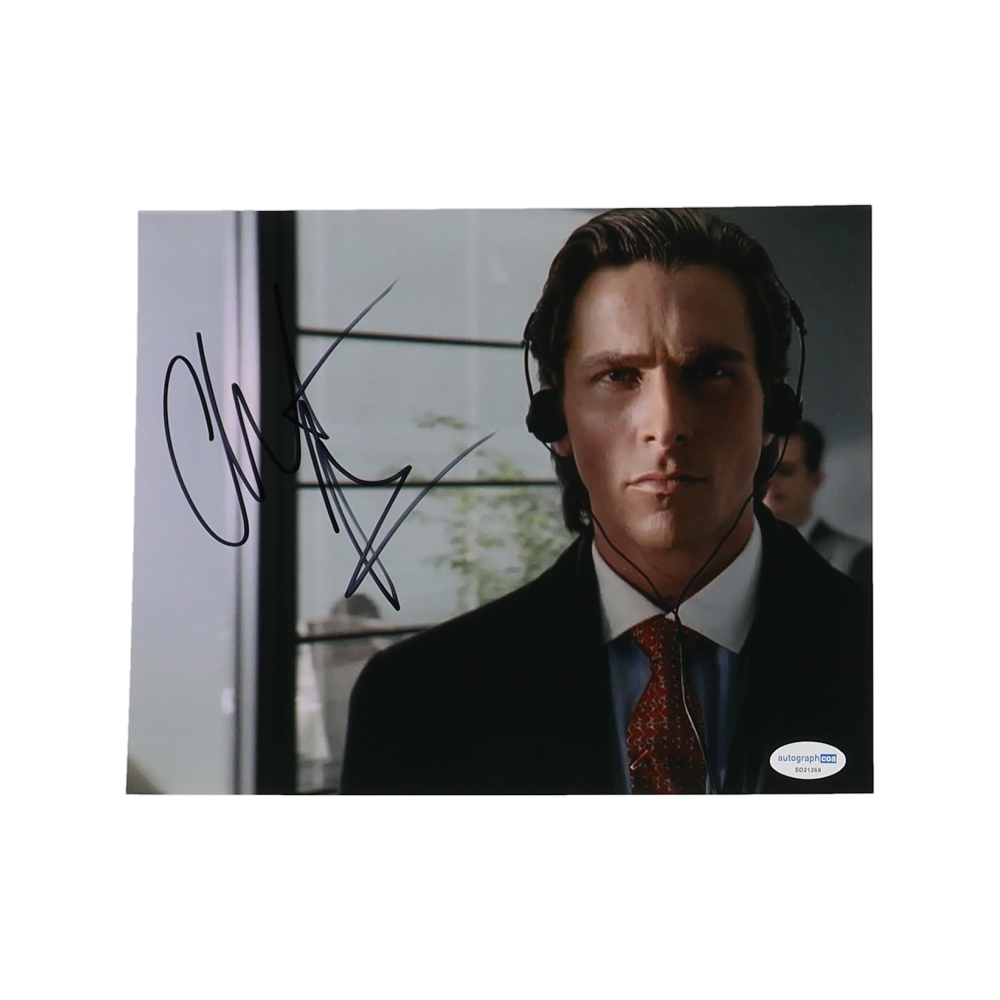 Christian Bale Signed "American Psycho" 8x10 Photo (AutographCOA ...