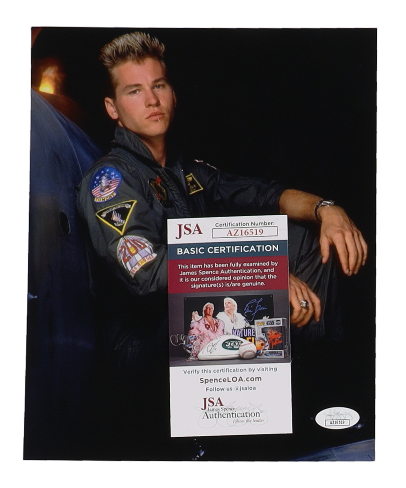 Val Kilmer Signed "Top Gun" 8x10 Photo (JSA) | Pristine Auction