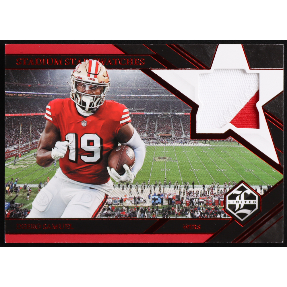 Deebo Samuel 2022 Panini Limited Stadium Star Swatches Red #SSSDS #07/ ...