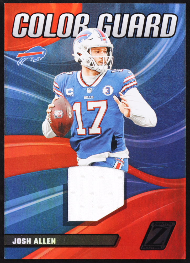 Josh Allen 2023 Panini Zenith Color Guard Jerseys Red and Blue #CG3 ...