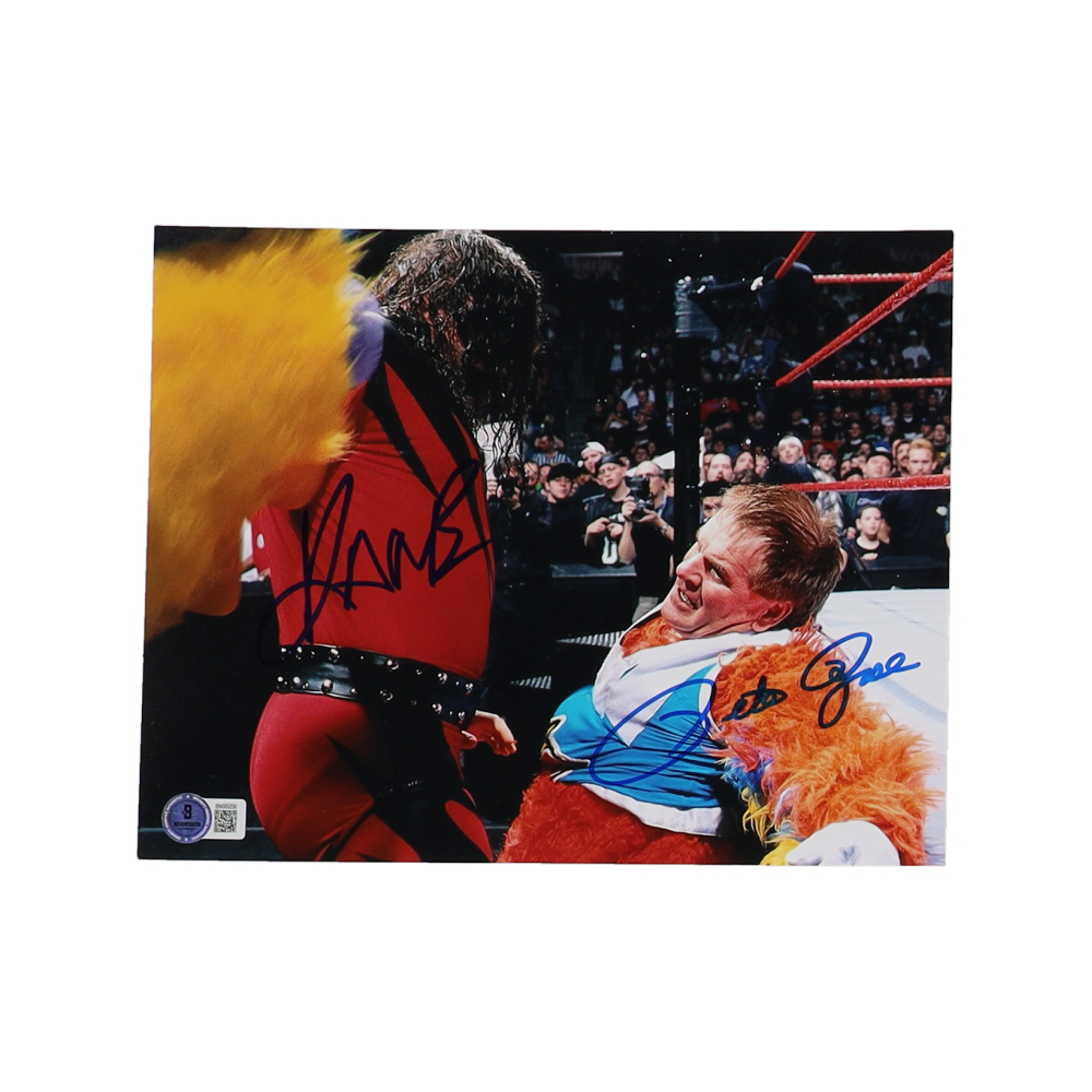 Kane & Pete Rose Signed WWE 8x10 Photo (Beckett) | Pristine Auction