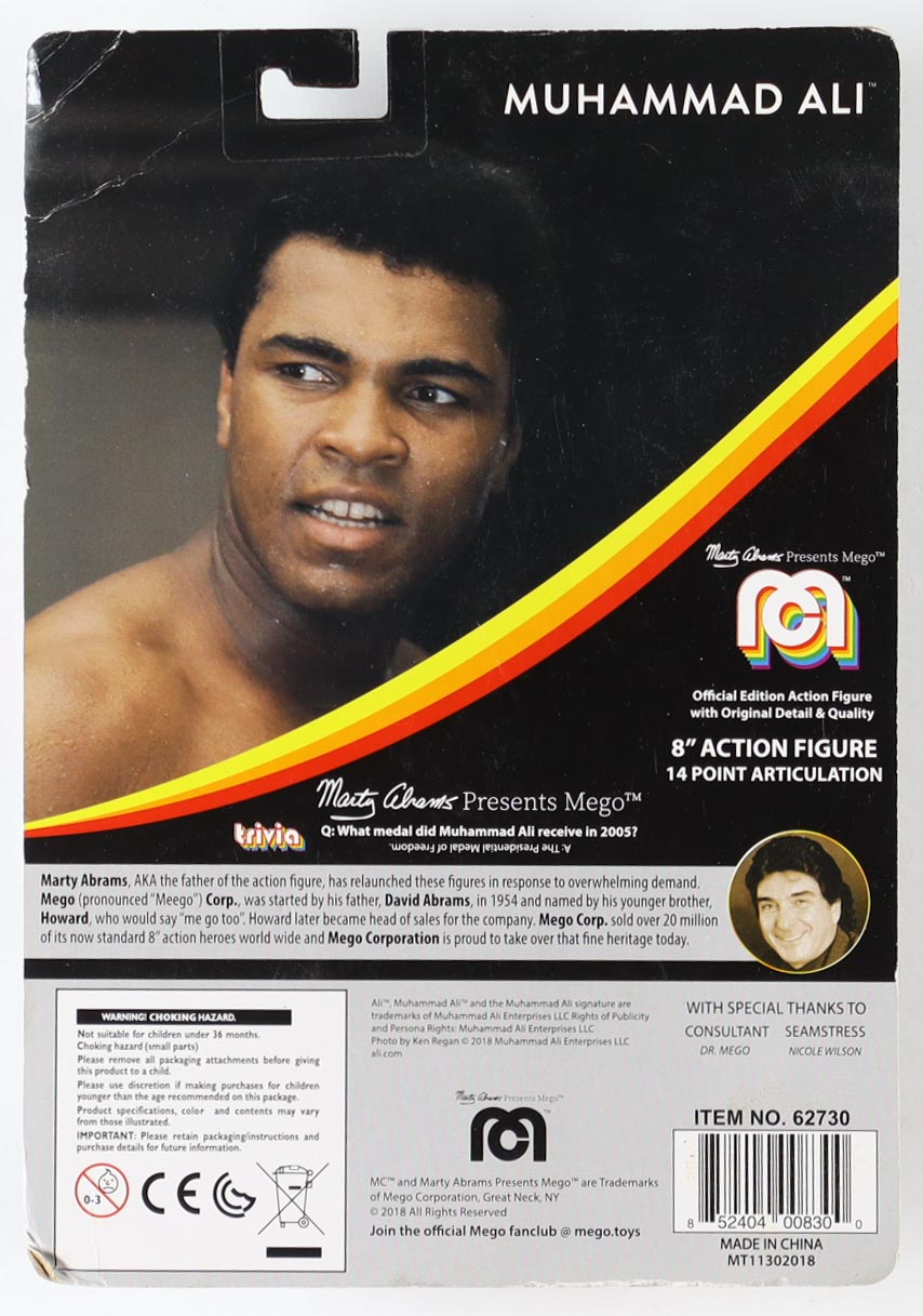 Muhammad Ali Mego 8" Action Figure with Robe & Championship Belt in ...