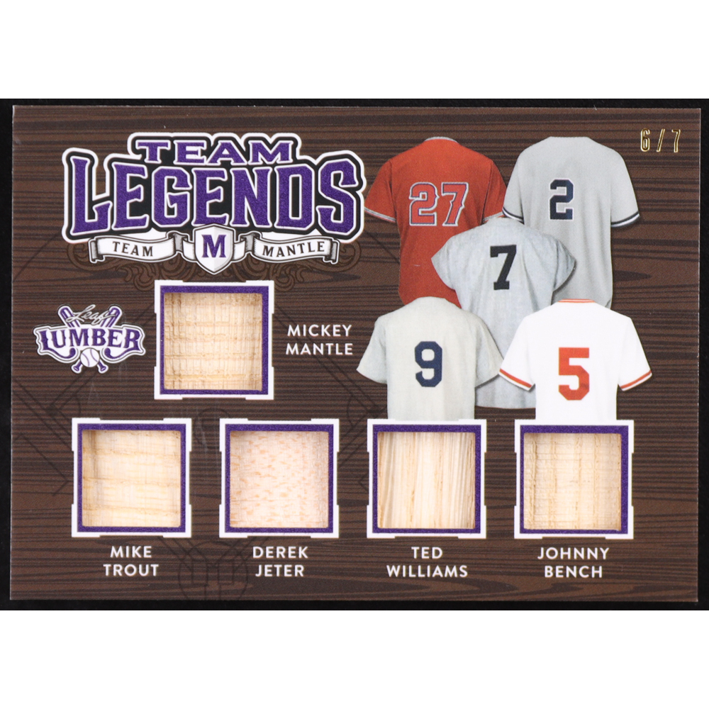 Mickey Mantle / Mike Trout / Derek Jeter / Ted Williams / Johnny Bench ...