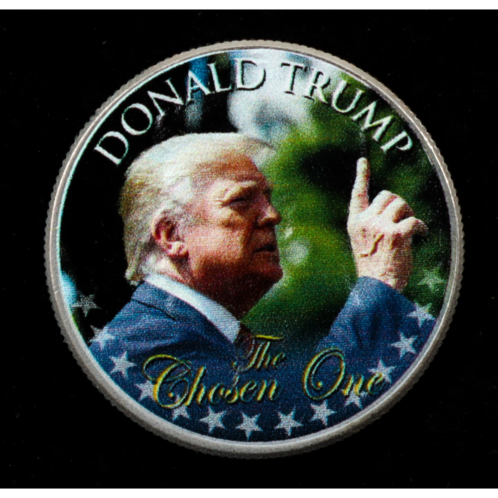 Donald Trump "The Chosen One" The Merrick Mint Colorized Kennedy Half ...