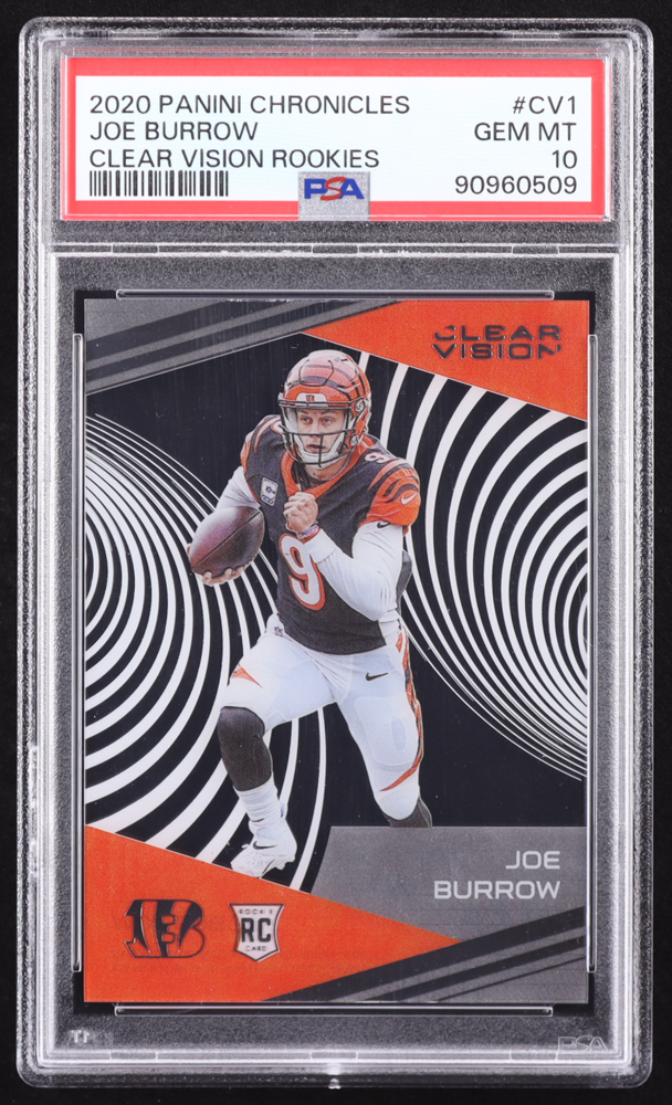 Joe Burrow 2020 Panini Clear Vision Rookies #1 RC (PSA 10) | Pristine ...
