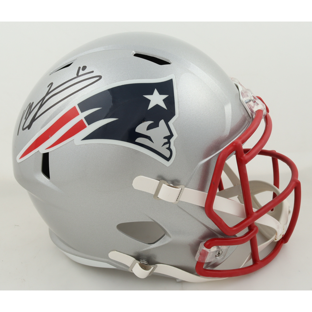 Mac Jones Signed Patriots Full-Size Speed Helmet (Beckett) | Pristine ...