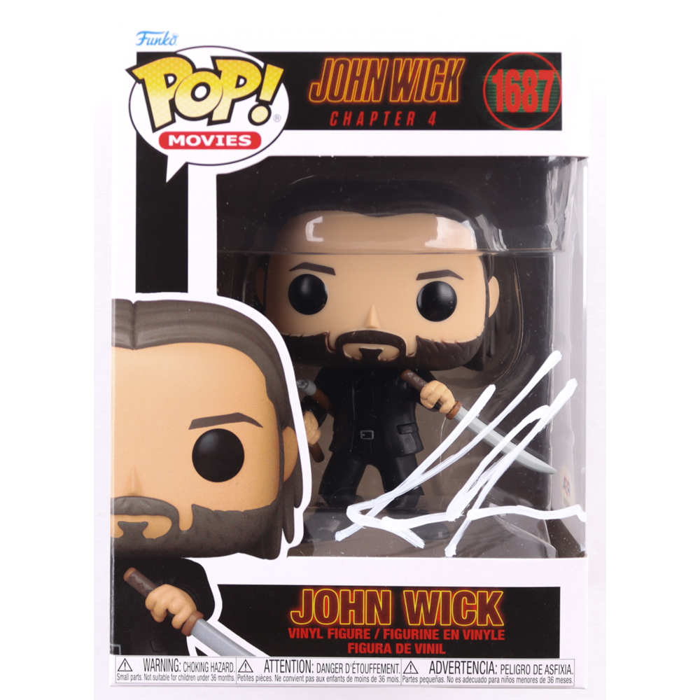 Keanu Reeves Signed "John Wick: Chapter 4" #1687 John Wick Funko Pop ...