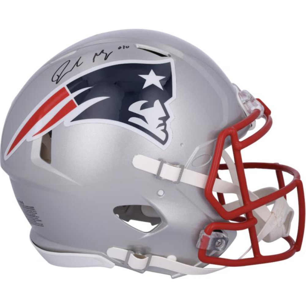 Drake Maye Signed Patriots Full-Size Authentic On-Field Speed Helmet ...