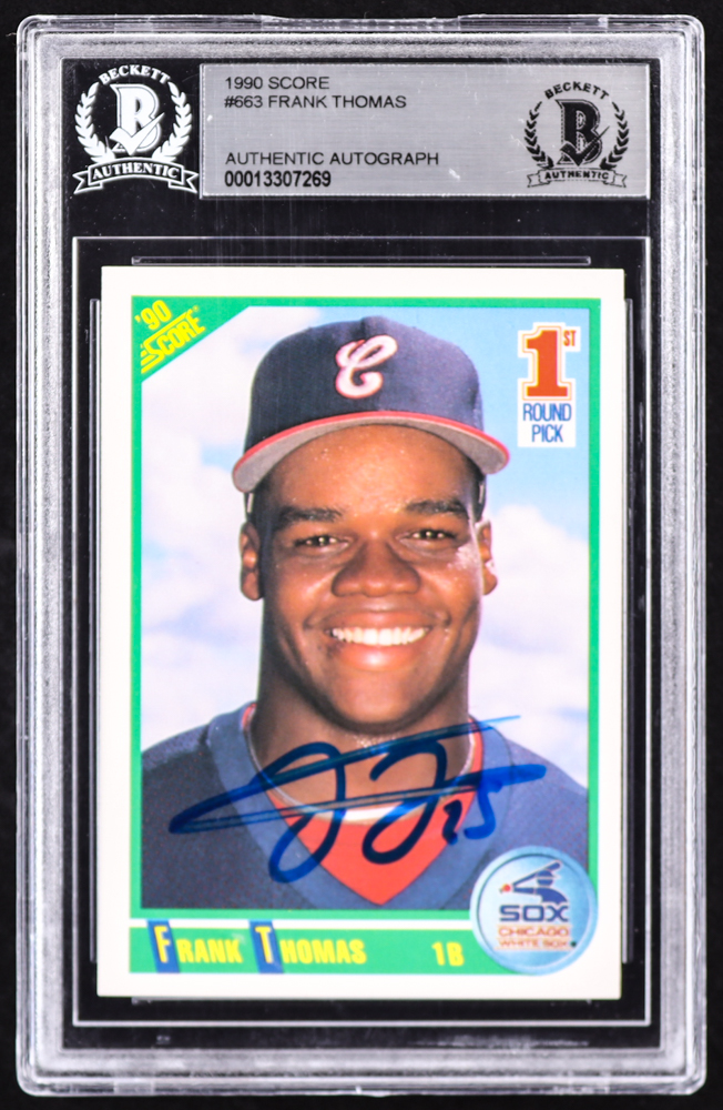 Frank Thomas Signed 1990 Score #663 RC (BGS) | Pristine Auction