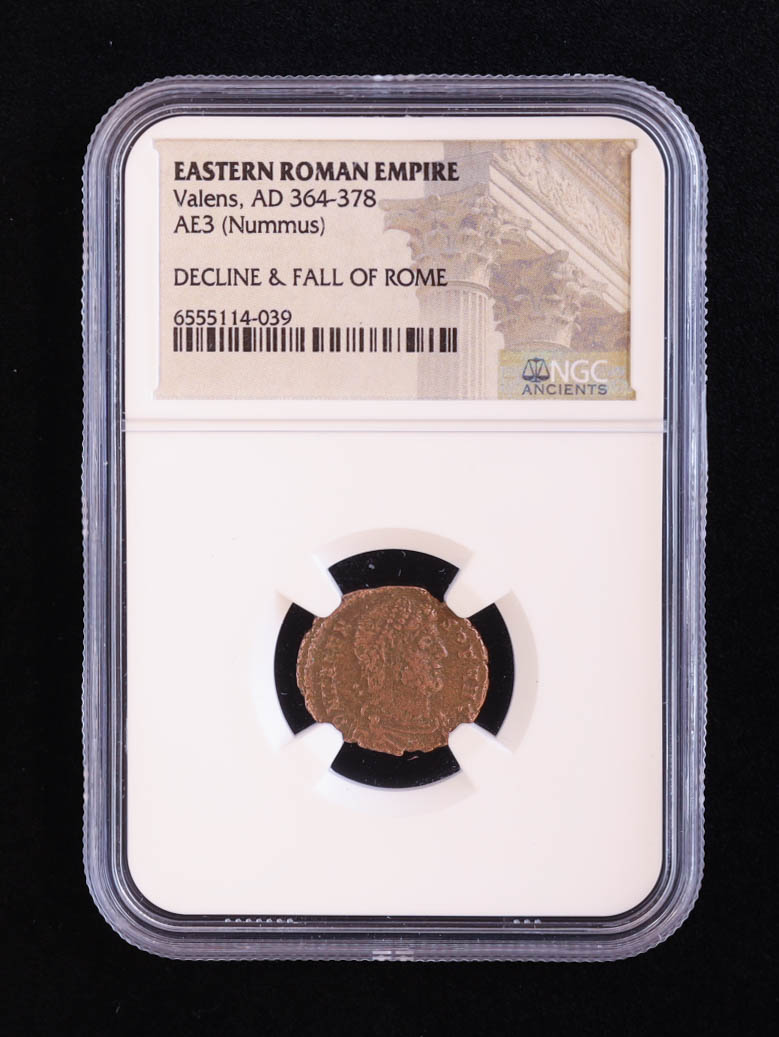 Eastern Roman Empire - Valens, AD 364-378 - AE3 (Nummus) - Decline ...