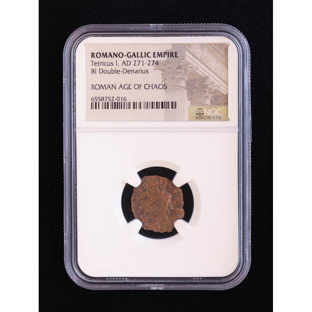 Romano-Gallic Empire - Tetricus I, AD 271-274 - BI Double-Denarius (NGC ...