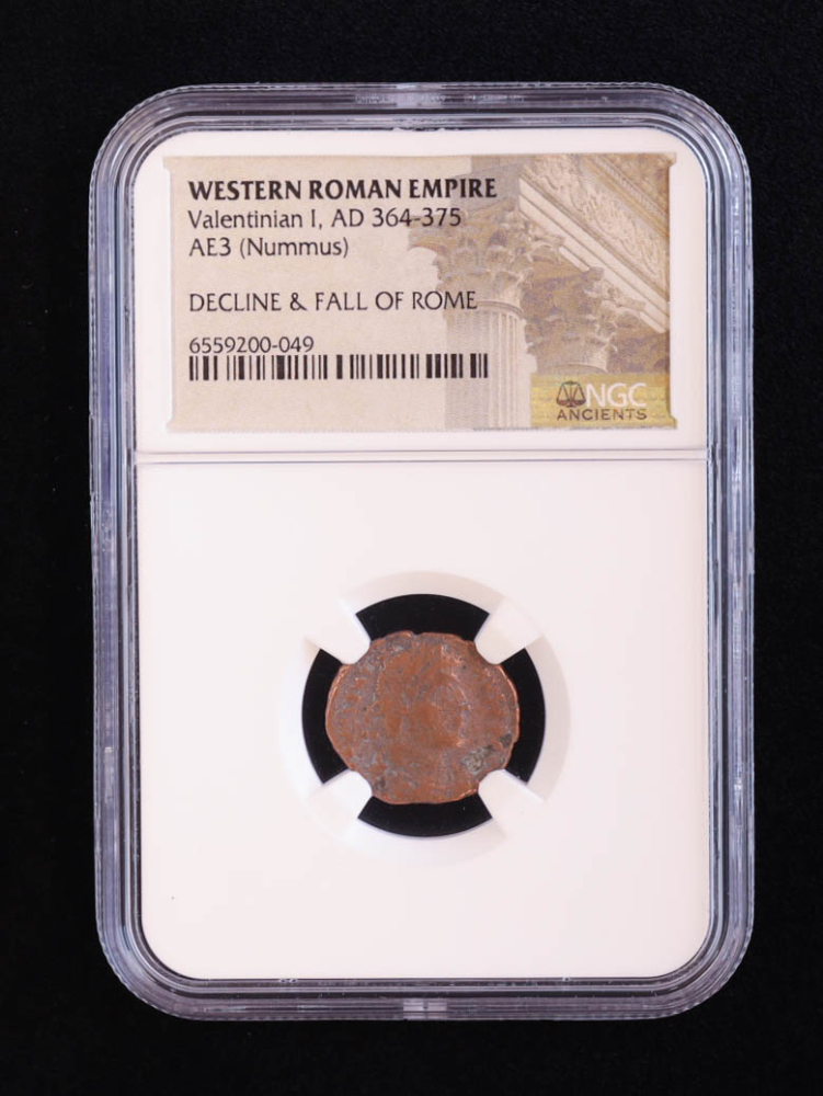 Western Roman Empire - Valentinian I, AD 364-375 - AE3 (Nummus ...