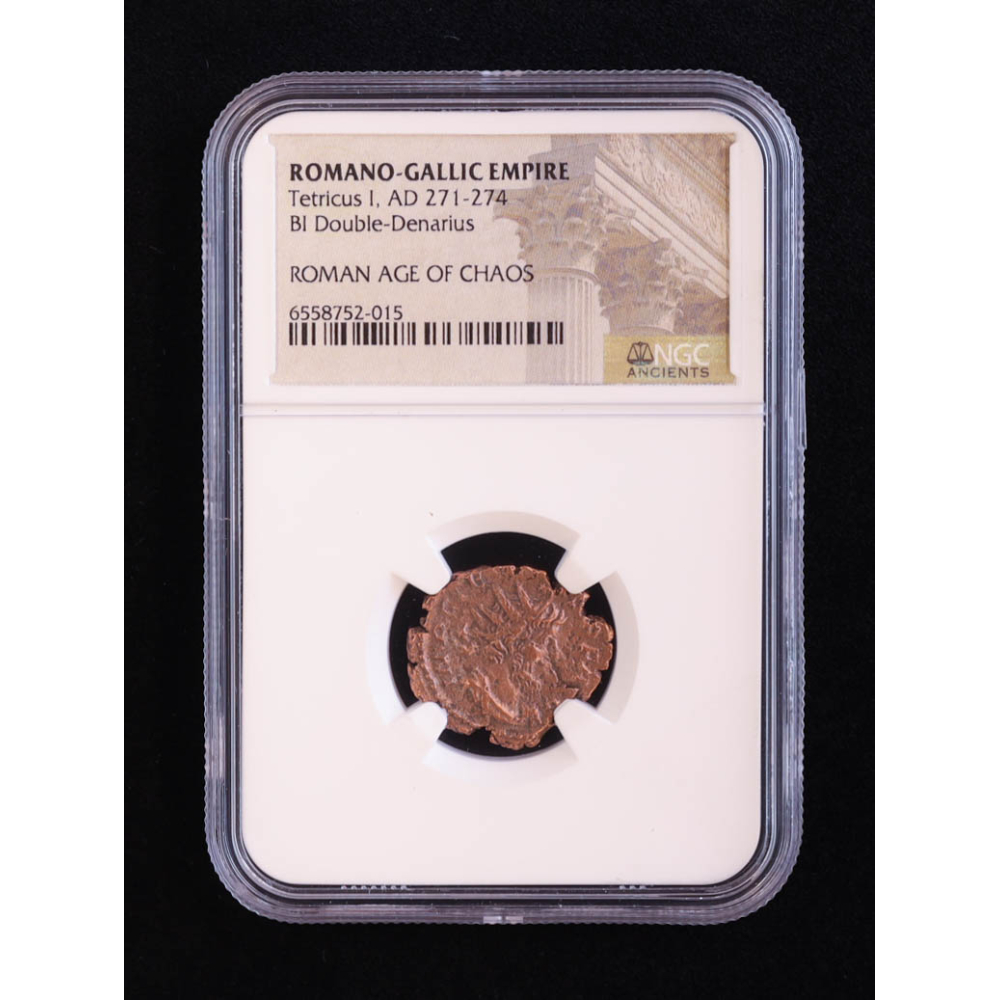 Romano-Gallic Empire - Tetricus I, AD 271-274 - BI Double-Denarius (NGC ...