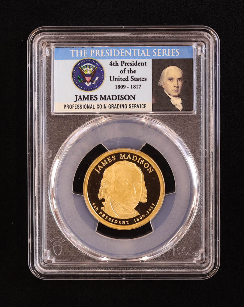 2007-S U.S. Presidential Proof $1 Coin - James Madison 4th President ...