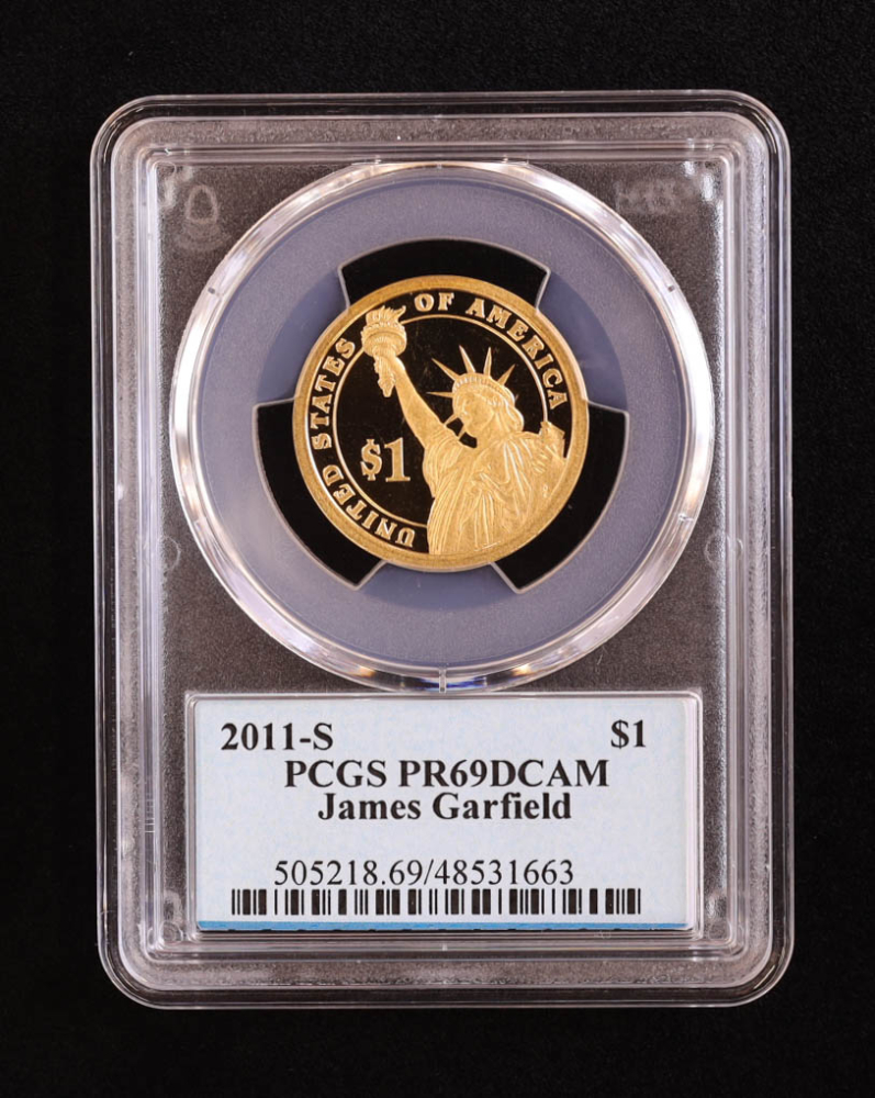 2011-S U.S. Presidential Proof $1 Coin - James Garfield 20th President ...