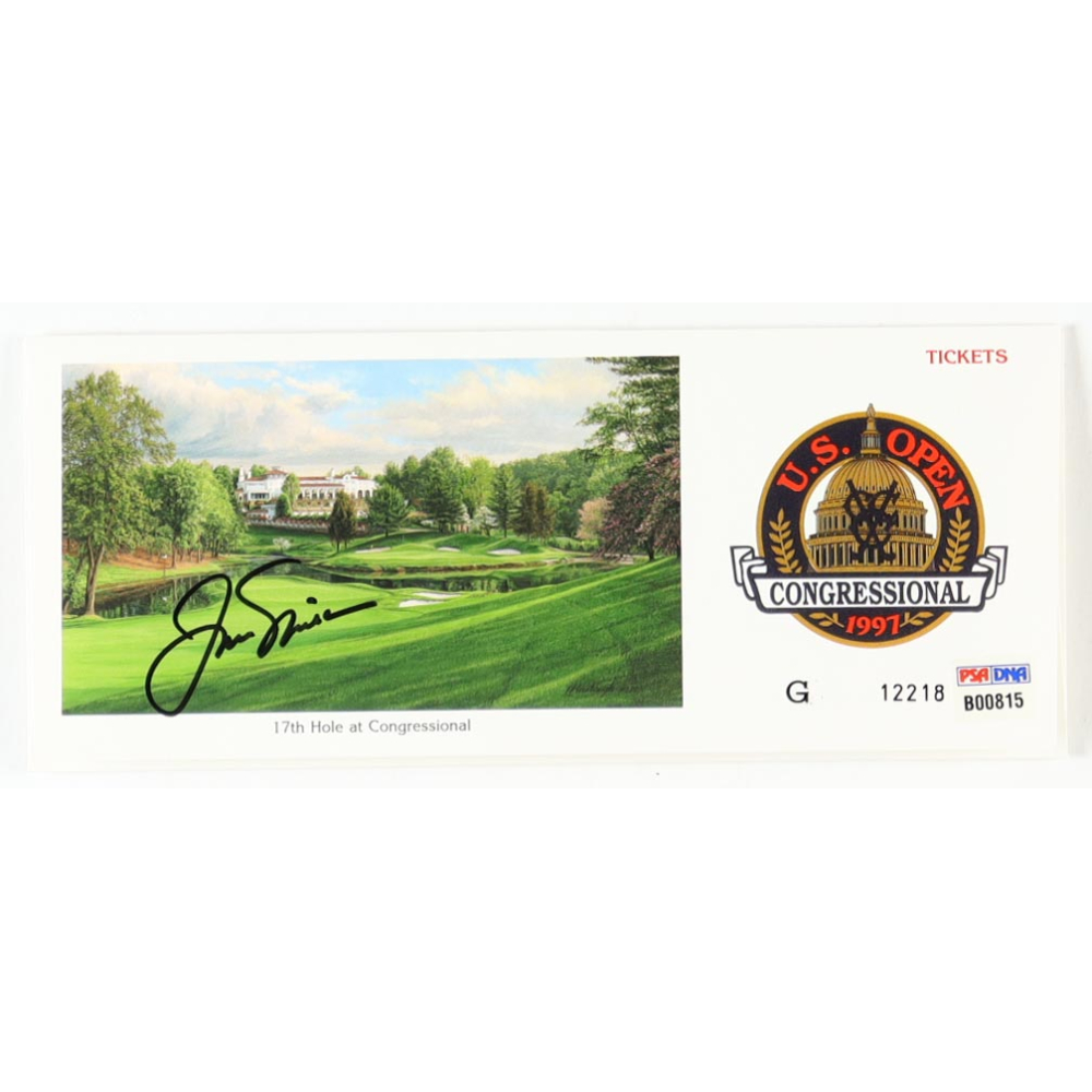 Jack Nicklaus Signed 1997 US Open "Congressional" Ticket & Envelope ...