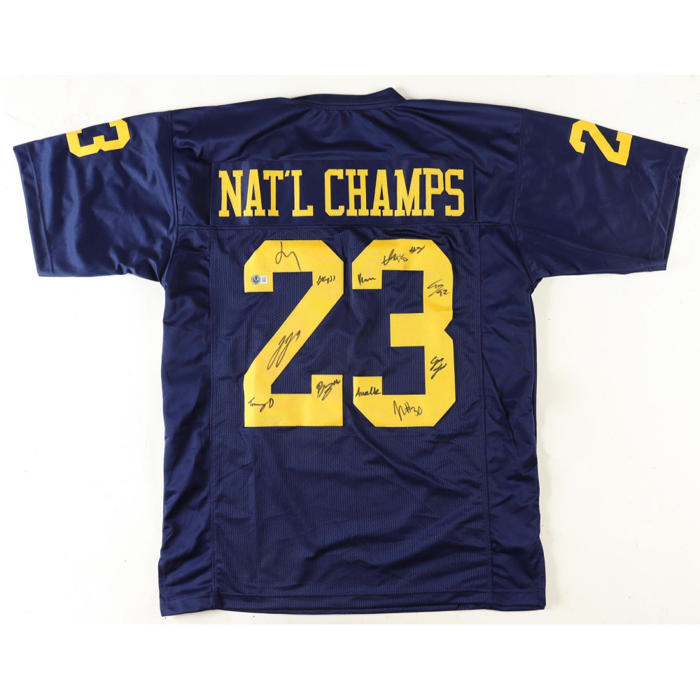 2023 National Championship Jersey Team-Signed by (11) with J.J ...