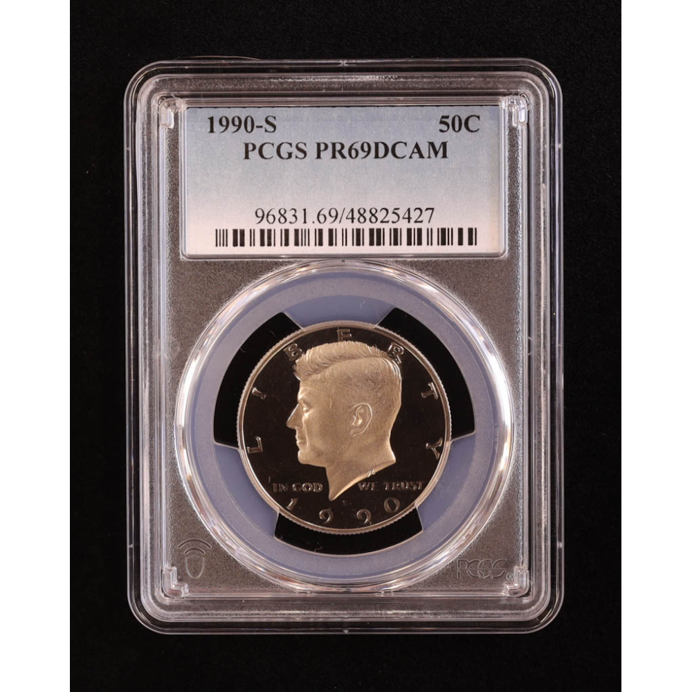 1990-S Kennedy Half Dollar - Deep Cameo Proof (PCGS PR69DCAM) | Pristine Auction