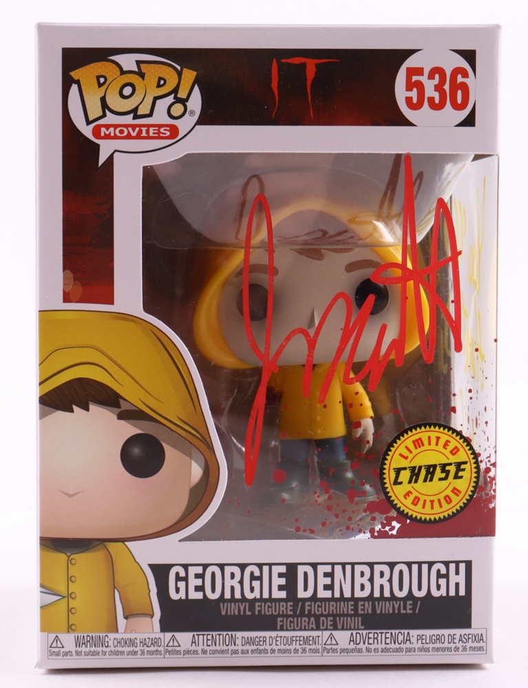 Jackson Robert Scott Signed "IT" #536 Georgie Denbrough Funko Pop ...
