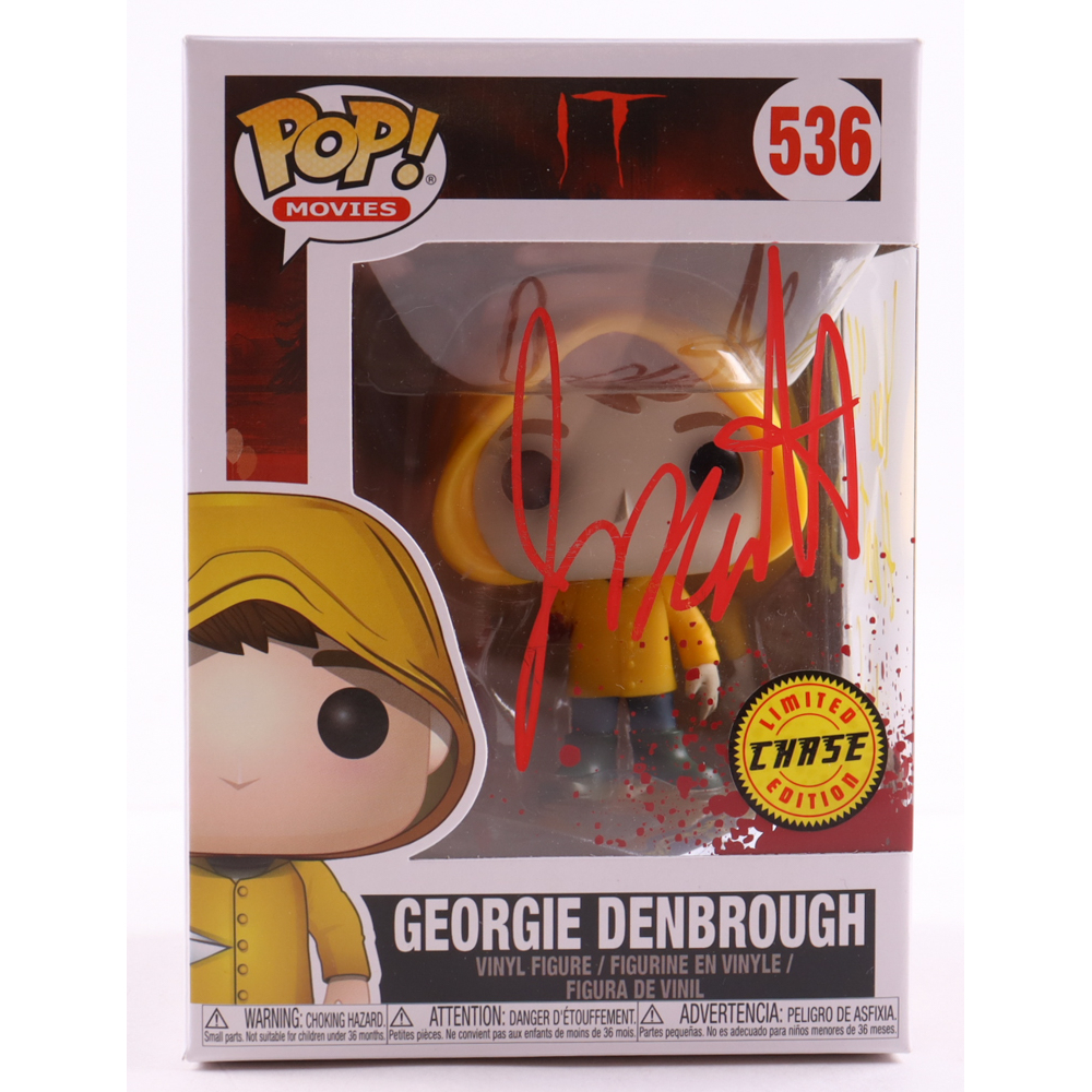 Jackson Robert Scott Signed "IT" #536 Georgie Denbrough Funko Pop ...
