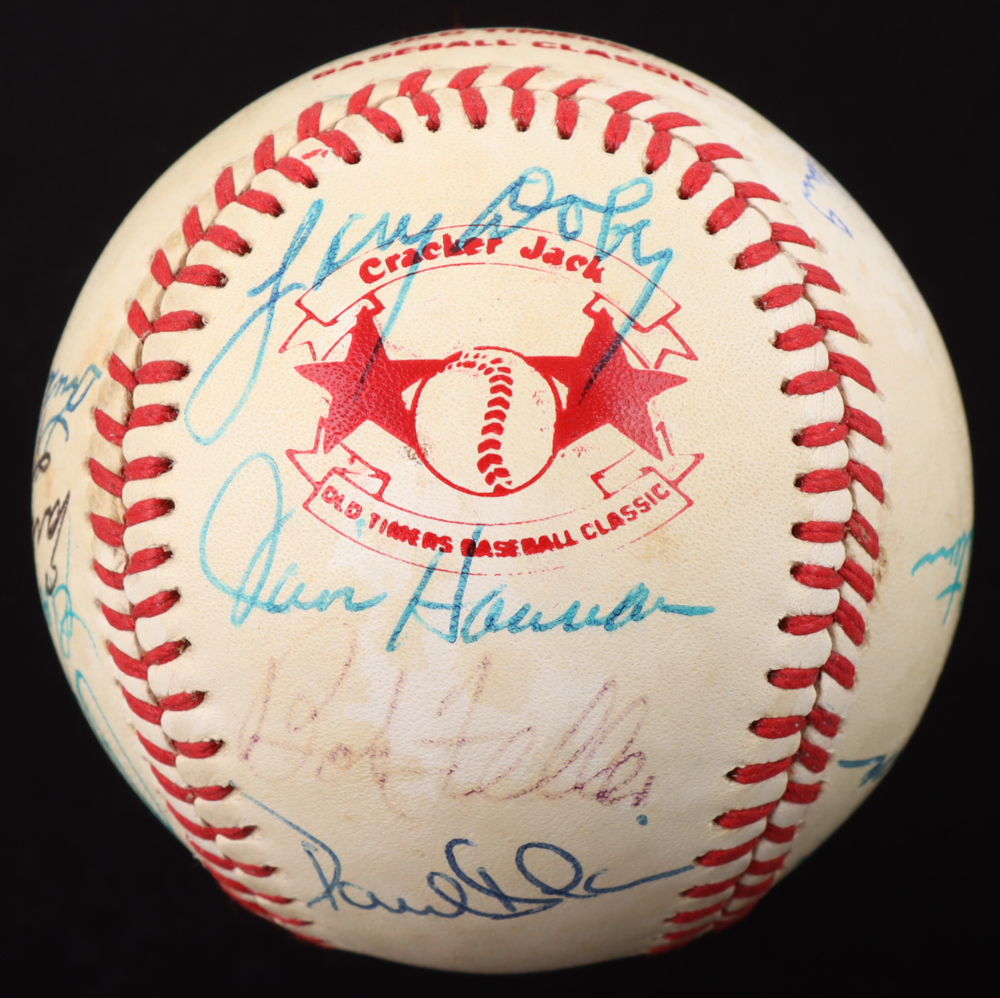 Cracker Jack Old Timers Baseball Classic Baseball Signed By (17) With ...