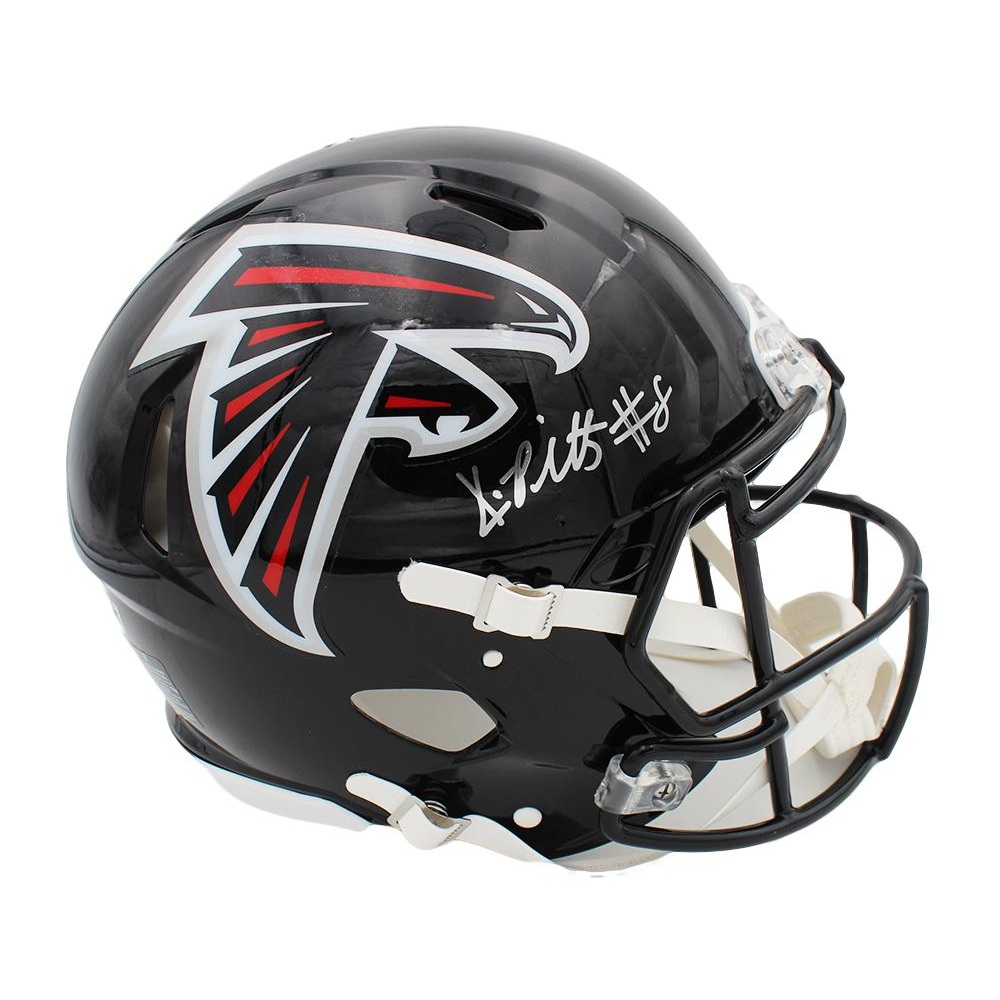 Kyle Pitts Signed Falcons Full-Size Authentic On-Field Speed Helmet ...