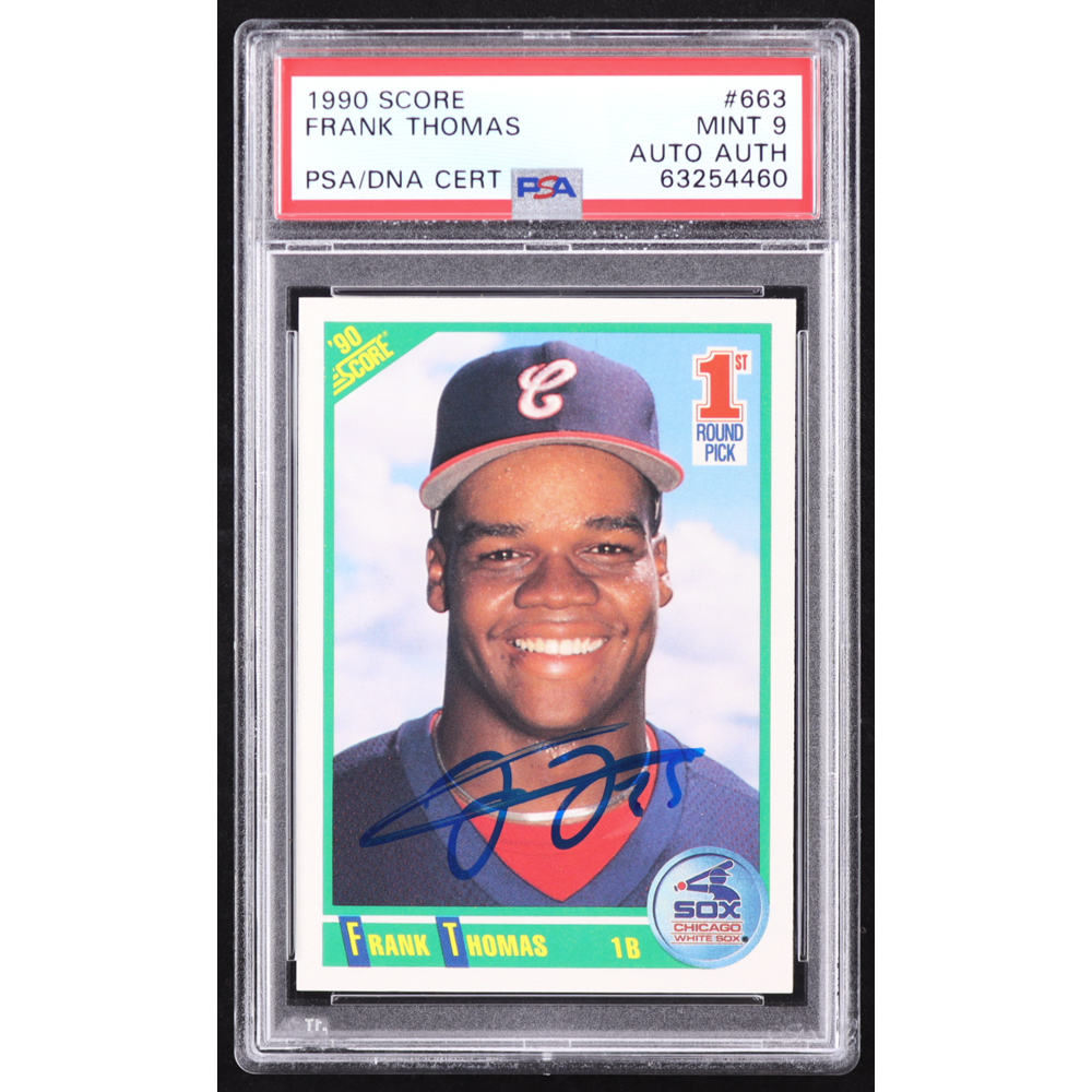 Frank Thomas Signed 1990 Score #663 RC (PSA | Autograph Graded PSA 9 ...