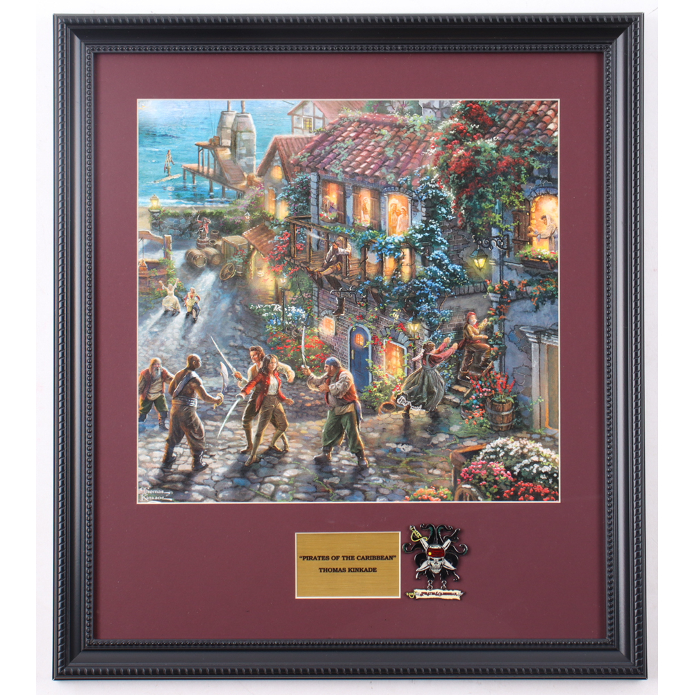 Thomas Kinkade "Pirates of the Caribbean" Custom Framed Print Display ...