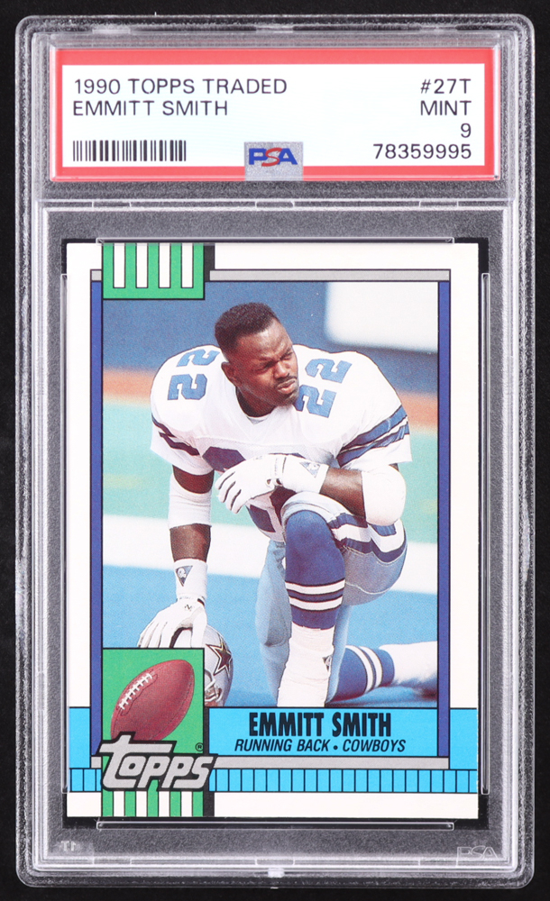 Emmitt Smith 1990 Topps Traded #27T RC (PSA 9) | Pristine Auction