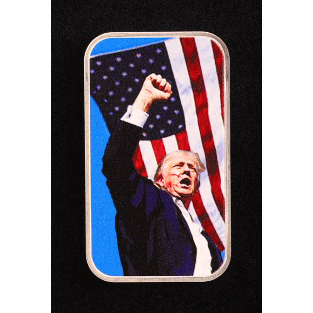 Donald Trump "Fight" Assassination Attempt Colorized 1 oz .999 Fine ...