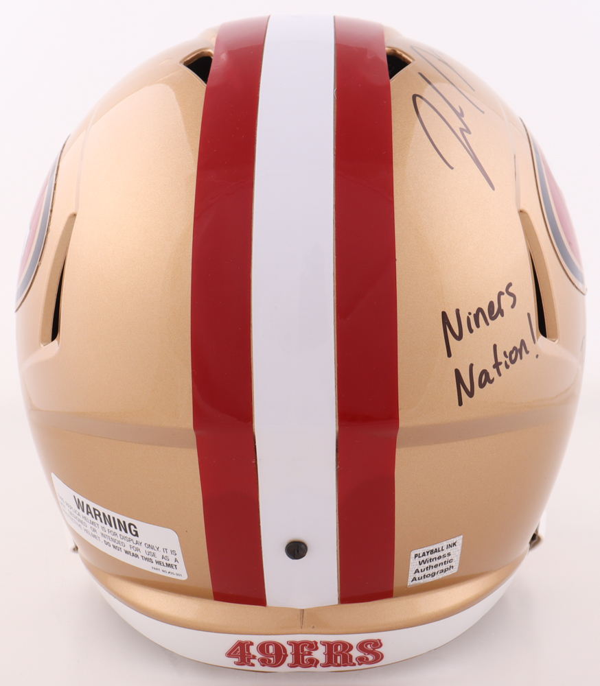 Jake Moody Signed 49ers Full-Size Speed Helmet Inscribed "Niners Nation ...