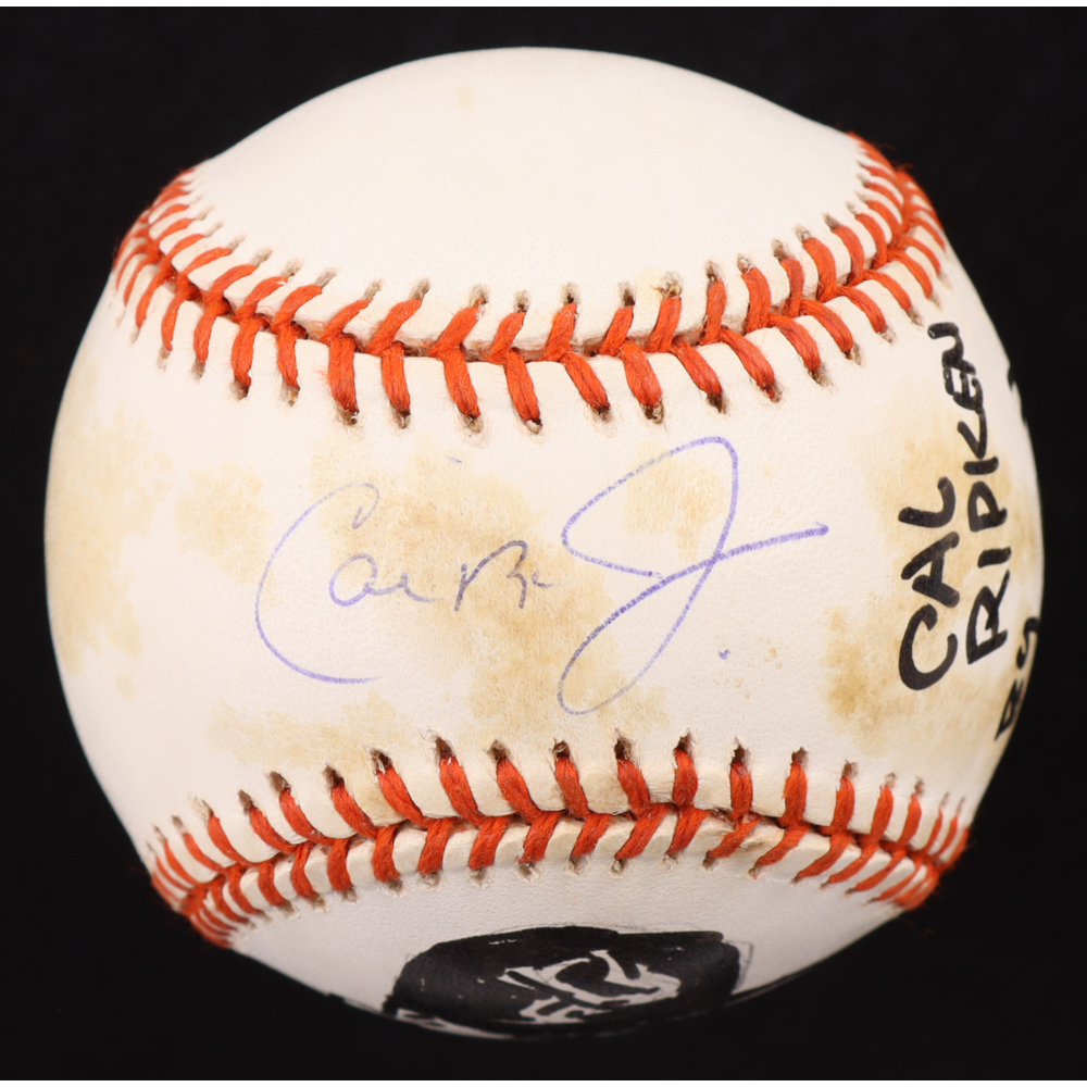 Cal Ripken Jr. Signed OAL Orioles Commemorative Logo Baseball With ...