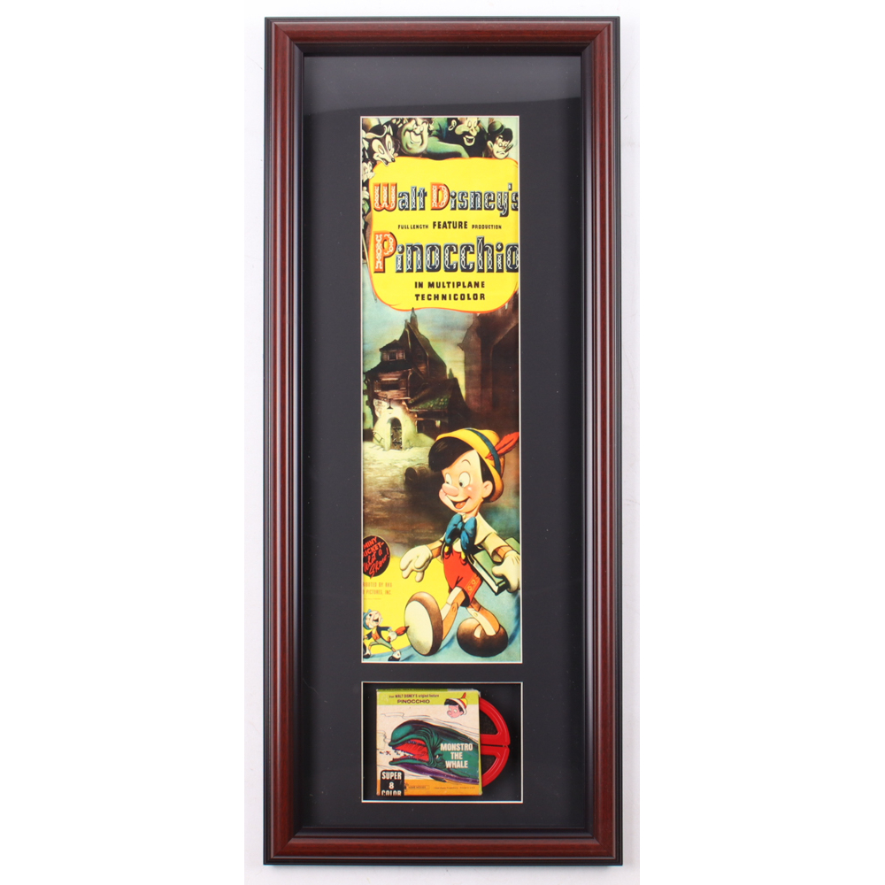 Walt Disney's "Pinocchio" Custom Framed Photo Display with Vintage ...